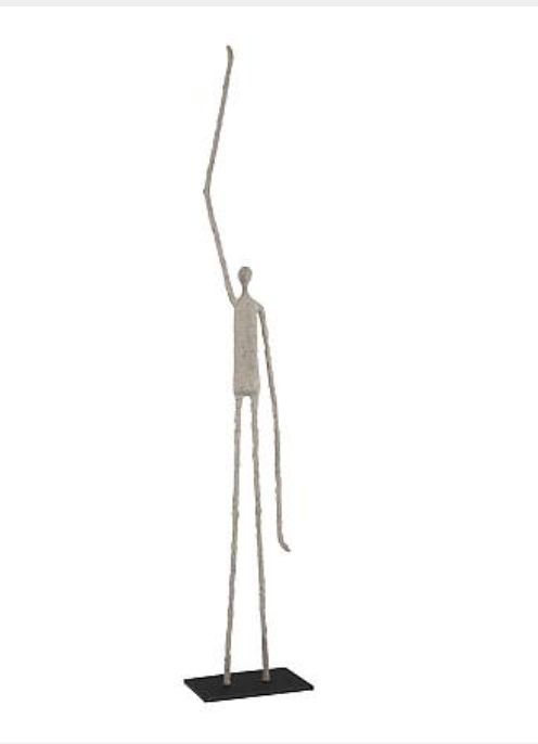 Human Sculpture One Arm Up - Paper Mache | Reside Palm Springs